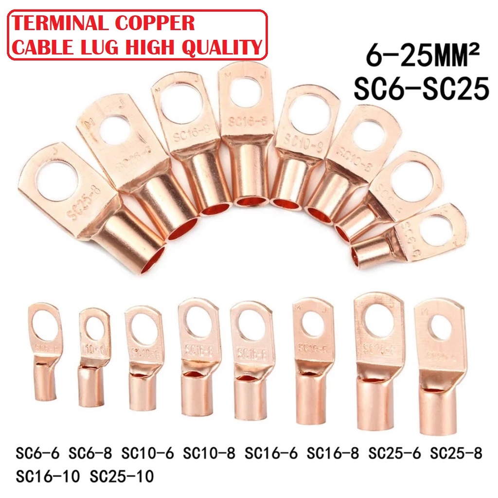 Jual Skun Kabel SC / Fort Cable Lug Terminal Copper High Quality | Shopee Indonesia