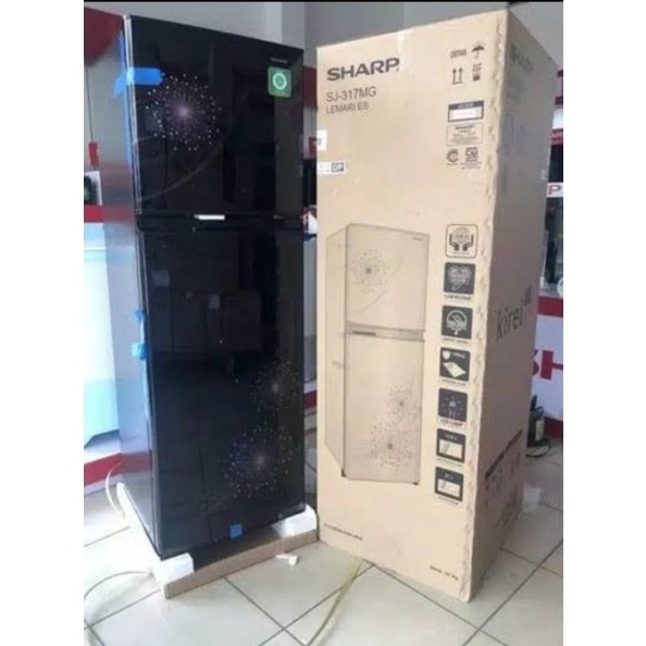 Jual Lemari Es 2 Pintu SHARP/KULKAS 2 PINTU SHARP SJ-317MG-DB/DP ...