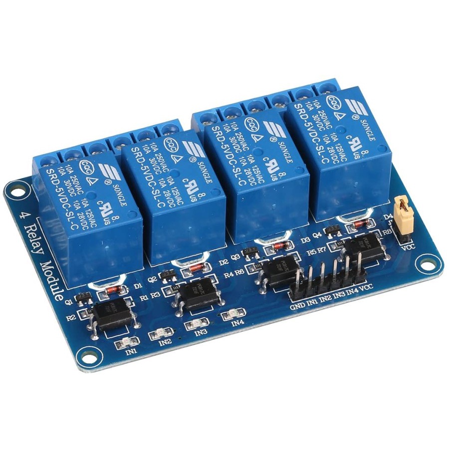 Jual Relay 4 Channel Output 250vac 30vdc 10a With Optocupler Modul ...