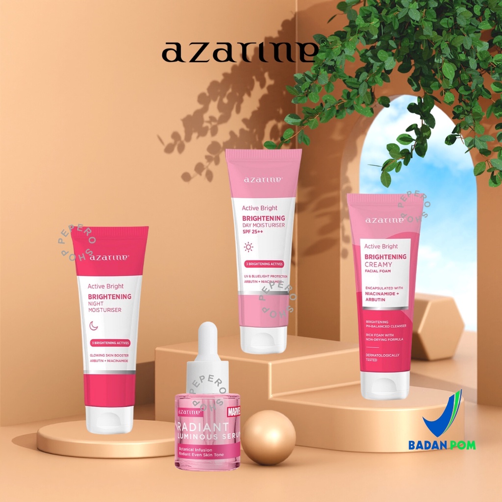 Jual AZARINE Active Bright Brightening - Day | Night Moisturizer ...