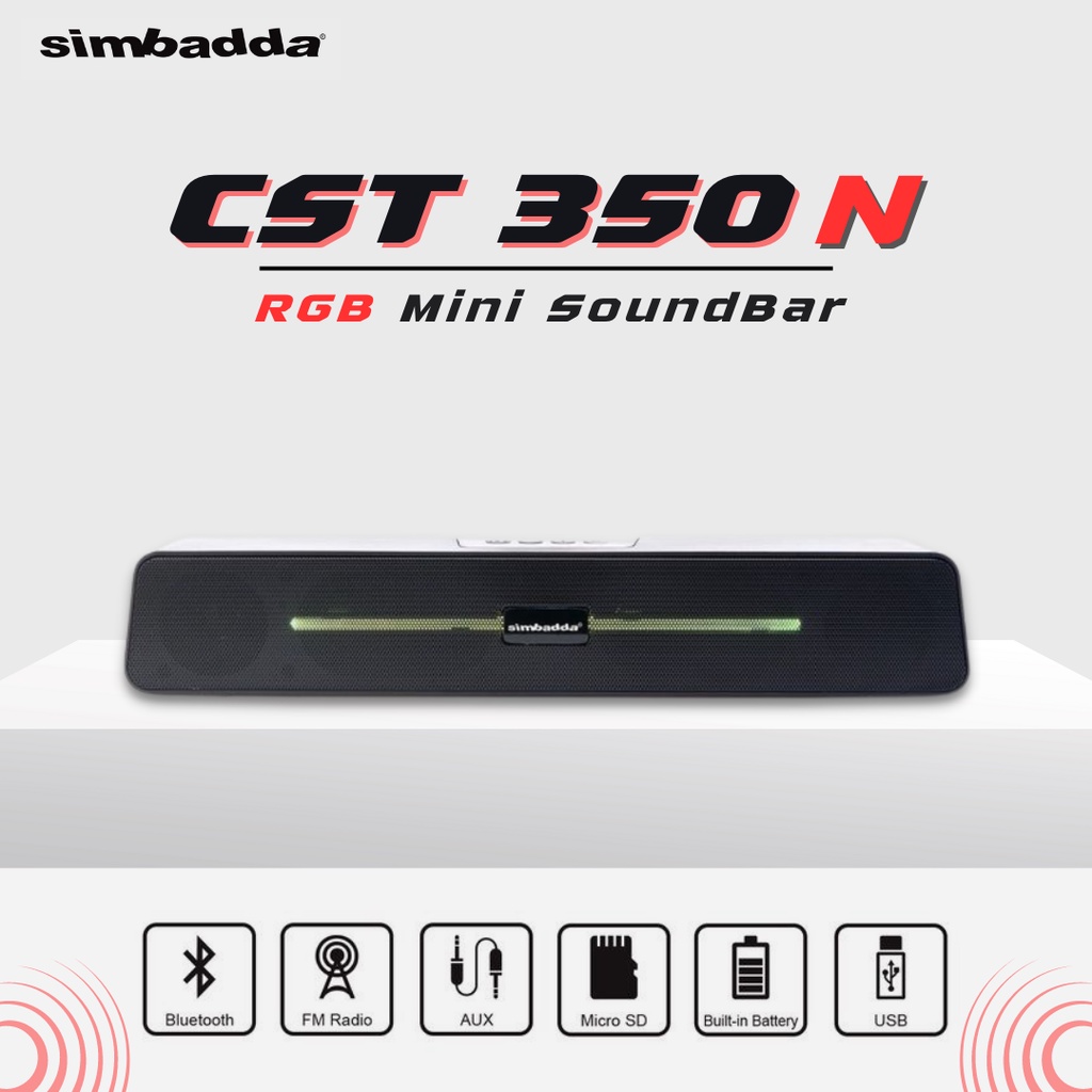 Jual Simbadda CST 350N Mini Soundbar - With RGB Lighting | Shopee Indonesia
