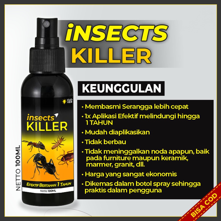 Jual Racun Pembasmi Semut Obat Anti Semut Rayap Kecoa Kutu INSECTS ...