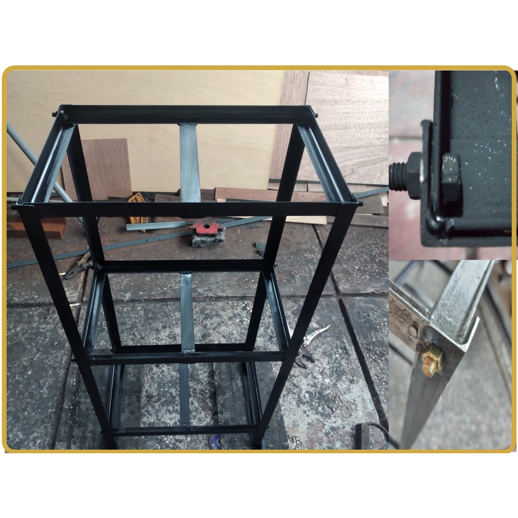 Jual Rak Aquarium ikan 3 Tingkat Besi Siku Bongkar Pasang L 20cm ...