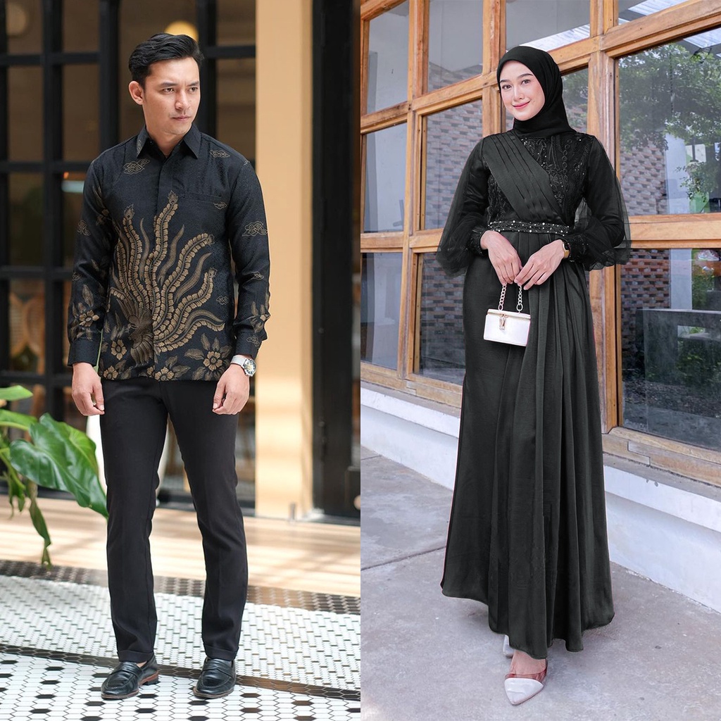 Jual NAYAKA BATIK MELODY BLACK SERIES - Baju Couple Pasangan Melody ...