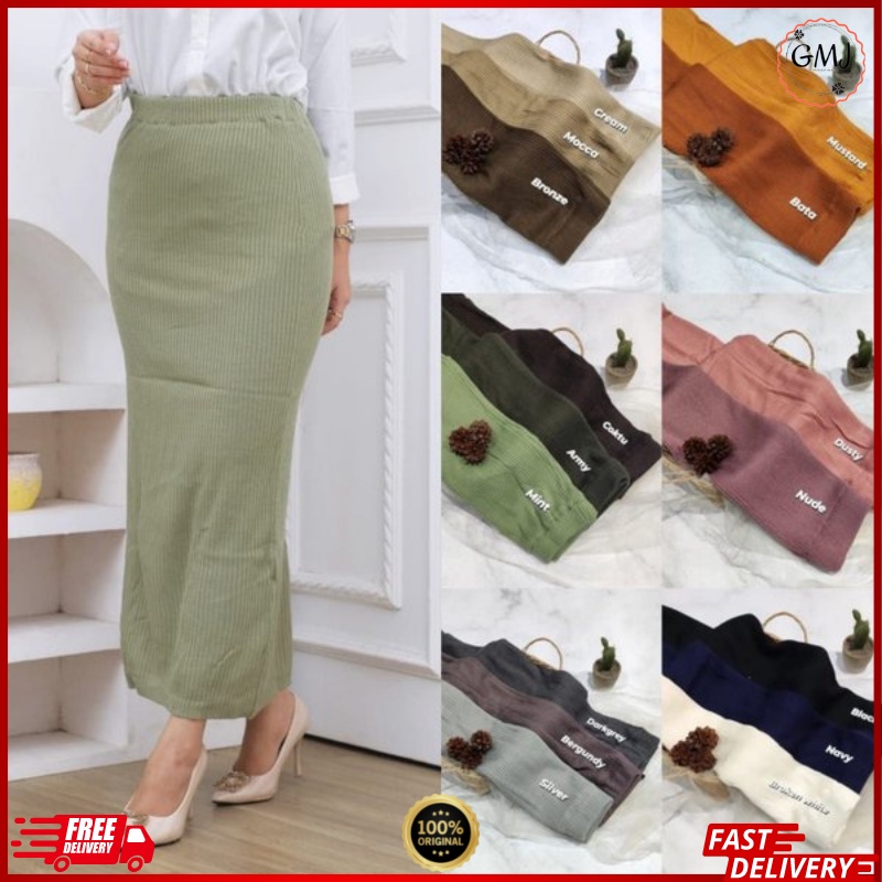 Jual Rok Span Rajut Rok Kekinian Span Rajut RK-895 | Shopee Indonesia