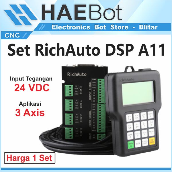 Jual [HAEBOT] Richauto DSP A11 Offline Controller Kontroler CNC 3 Axis USB Rich Auto Controler ...