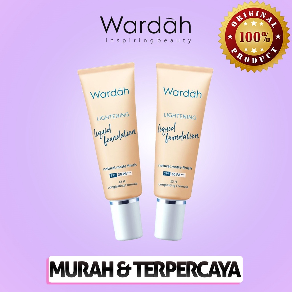 Jual Wardah Lightening Liquid Foundation ( 6ml / 25ml ) | Shopee Indonesia
