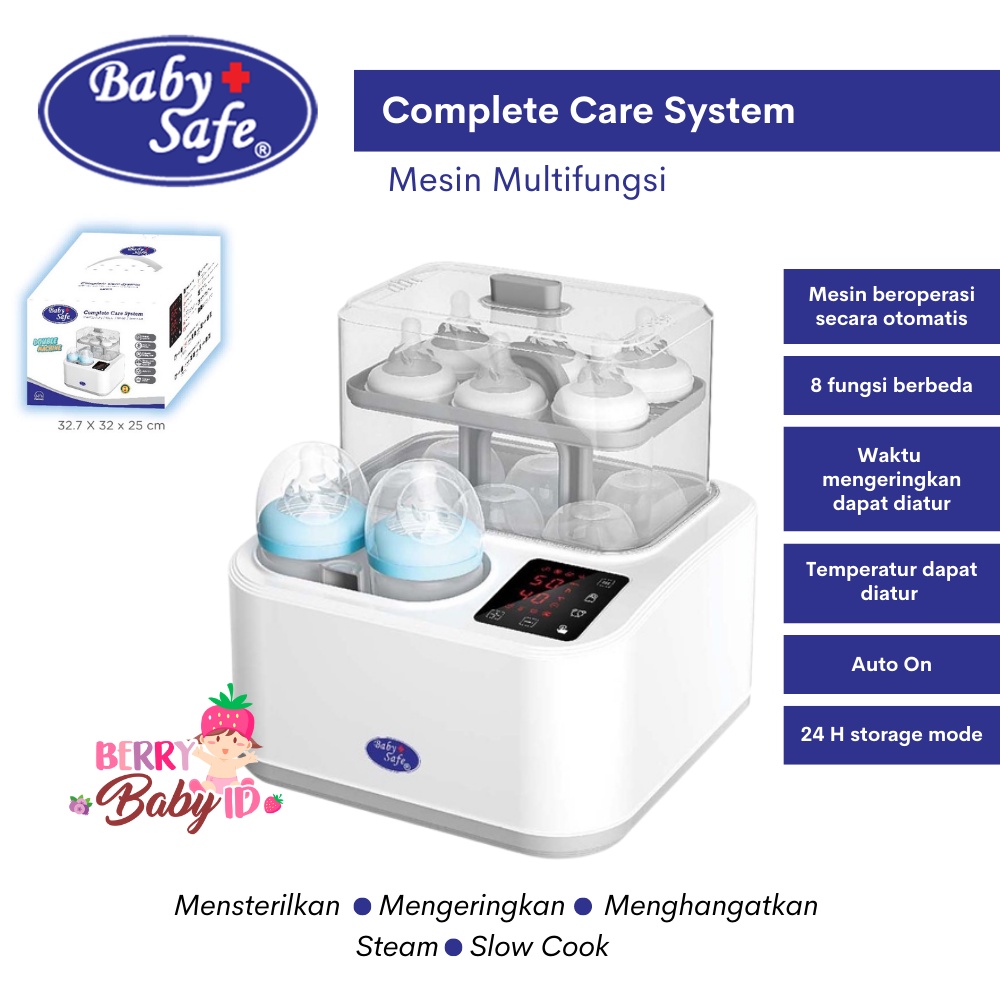 Jual Berry Baby - Baby Safe Complete Care System Sterilizer Warmer Pengering Botol Susu | Shopee ...