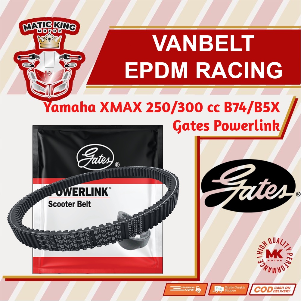 Jual V belt Vanbelt fanbelt Yamaha XMAX 250 300 cc GATES Powerlink B5X ...