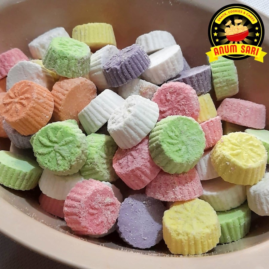Jual Kue Satu Asam Manis Warna Warni 250 Gram - Anum Sari | Shopee ...