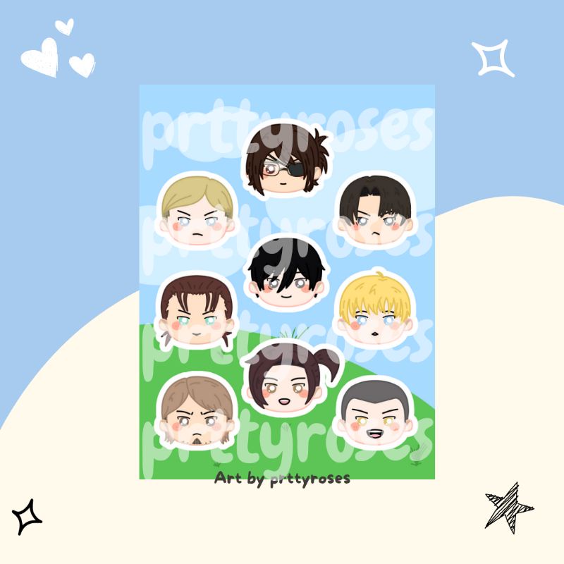 Jual Attack On Titan (AOT) Sticker | Shingeki No Kyojin | Shopee Indonesia