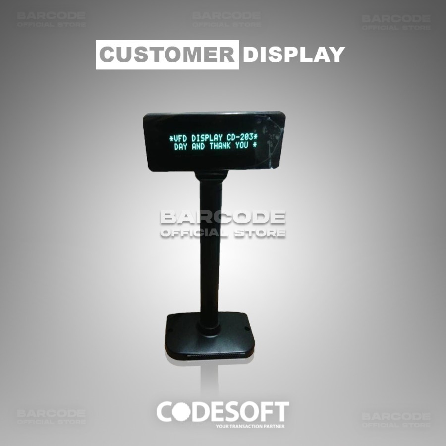 Jual CUSTOMER VFD DISPLAY PD220 - POLE DISPLAY SKYLINE VFD 203 USB ...