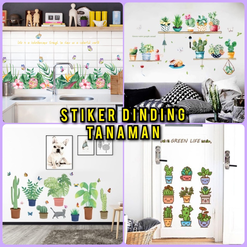 Jual LUCKY CAT - STIKER DINDING TANAMAN | STIKER TANAMAN | WALLPAPER DINDING PAGAR RUMPUT ...