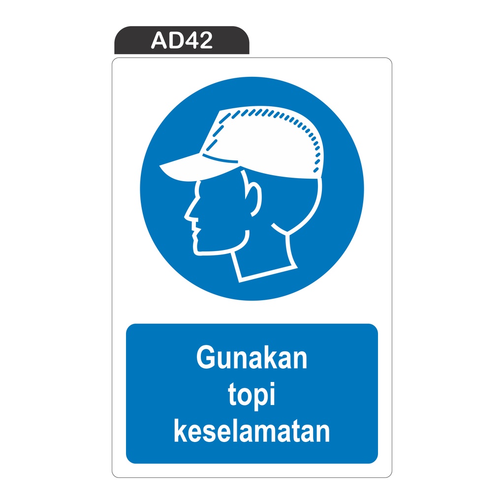 Jual RAMBU GUNAKAN TOPI KESELAMATAN (STICKER ONLY) | Shopee Indonesia