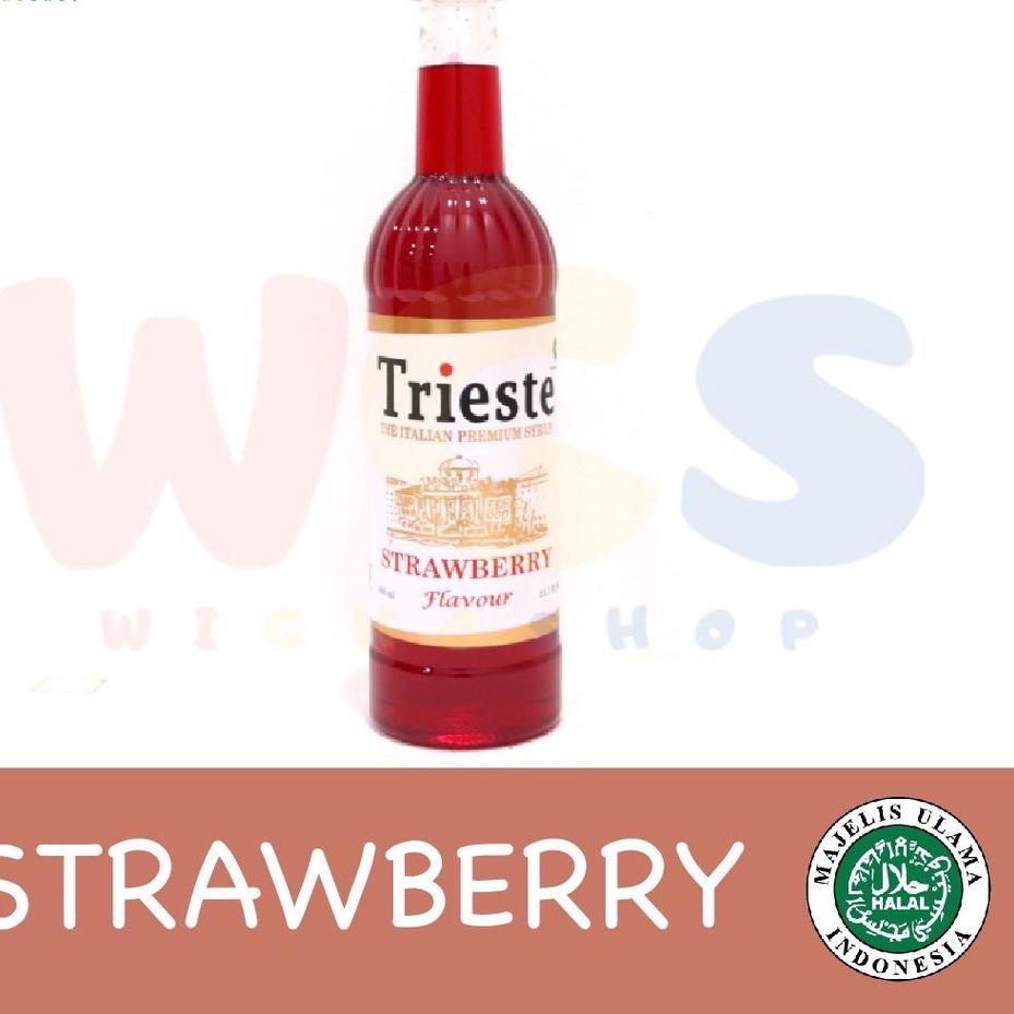 Jual Promosi Menarik Trieste Premium Syrup Strawberry Flavoured 650 ml ...