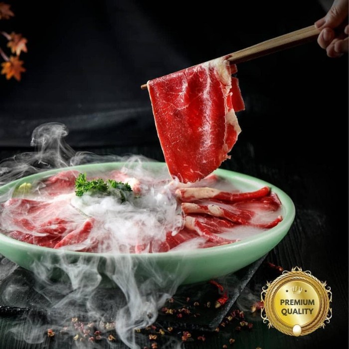 Jual Beef Slice Lean Meat / Low Fat 500Gr Cocok Utk Sukiyaki & Grill ...