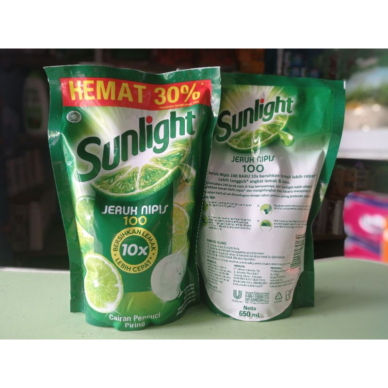 Jual sunlight cairan pencuci piring 460ml/650ml | Shopee Indonesia