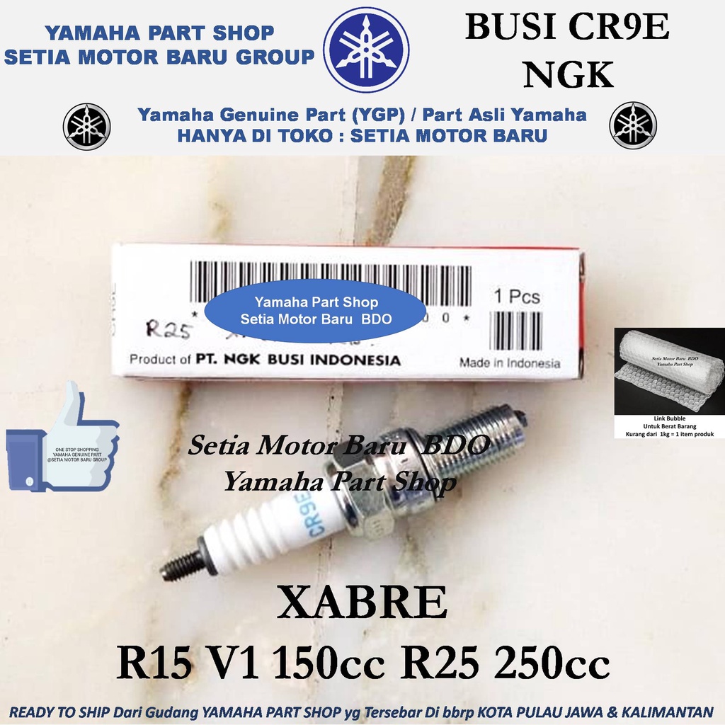 Jual Busi CR9E NGK Plug Spark R25 250cc V1 R15 150cc Xabre Asli Yamaha ...