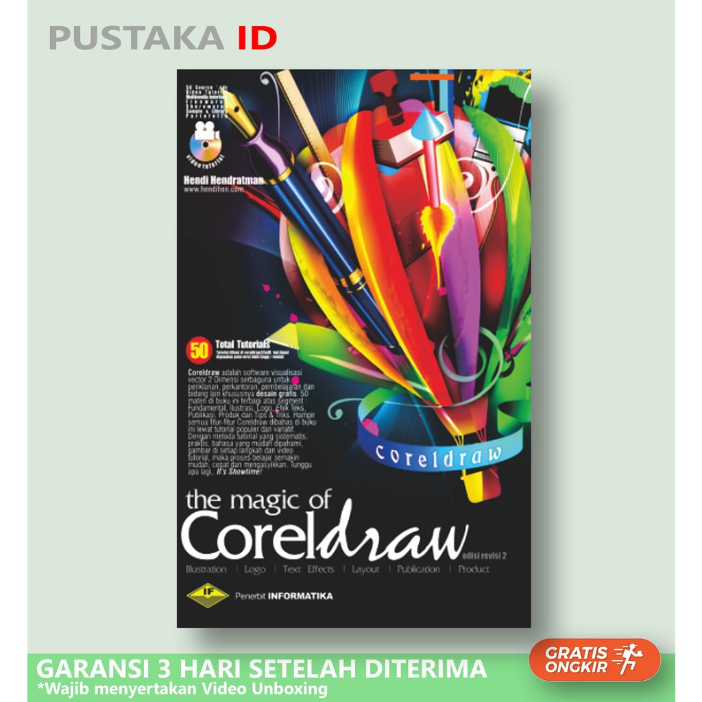 Jual Buku The Magic of Coreldraw (Revisi Kedua) + CD - Hendi Hendratman | Shopee Indonesia