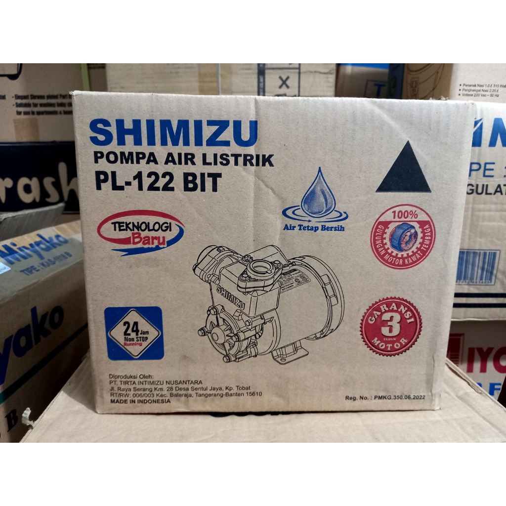 Jual Pompa Air Shimizu PL-122 BIT Non Otomatis Anti Karat - Sumur ...