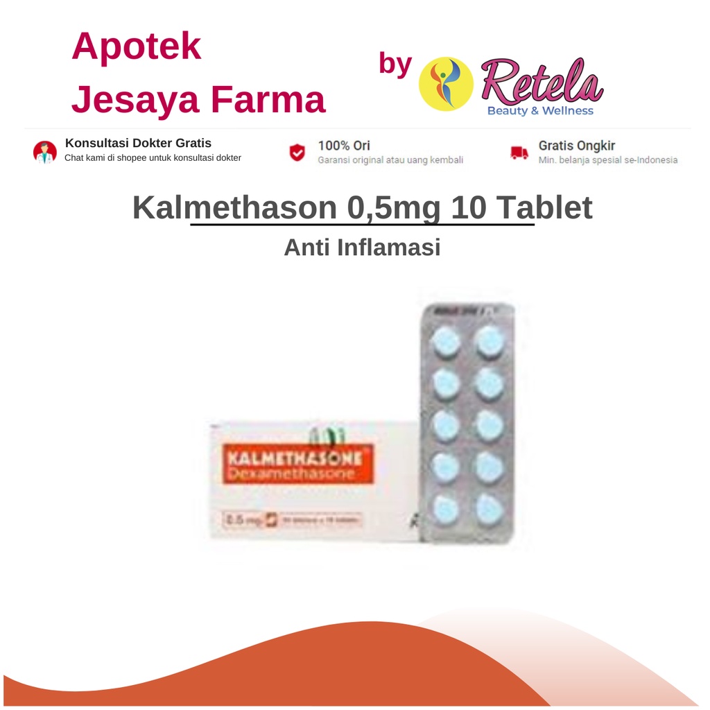 Jual Kalmethason 0,5mg 10 tablet (dexamethasone) | Shopee Indonesia