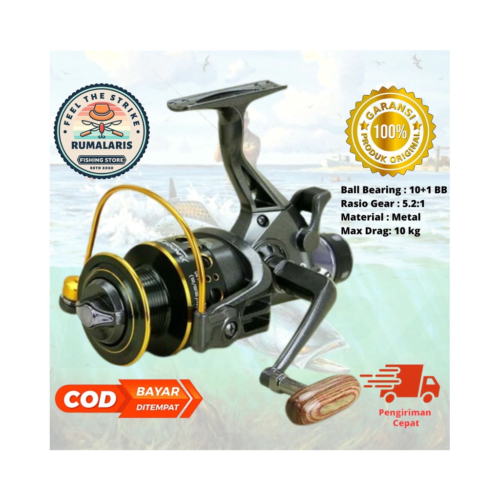 Jual Reel Pancing Spinning YUMOSHI MG30 MG40 MG60 10+1 Ball Bearing ...