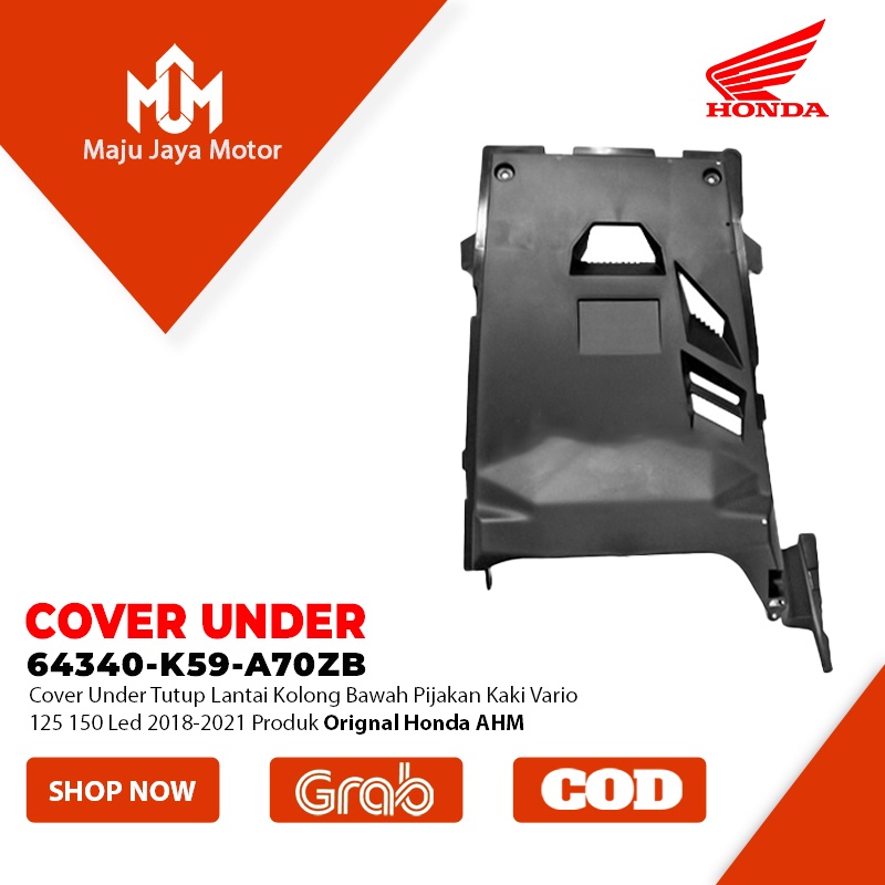 Jual Cover Under Tutup Lantai Kolong Bawah Pijakan Kaki Vario 125 150 Led 2018 - 2021 K59 ...
