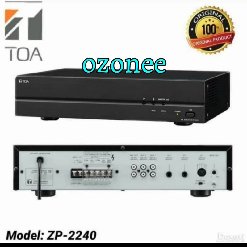 Jual POWER AMPLIFIER TOA ZP 2240 POWER AMPLI TOA ZP2240 240 WATT ORIGINAL | Shopee Indonesia