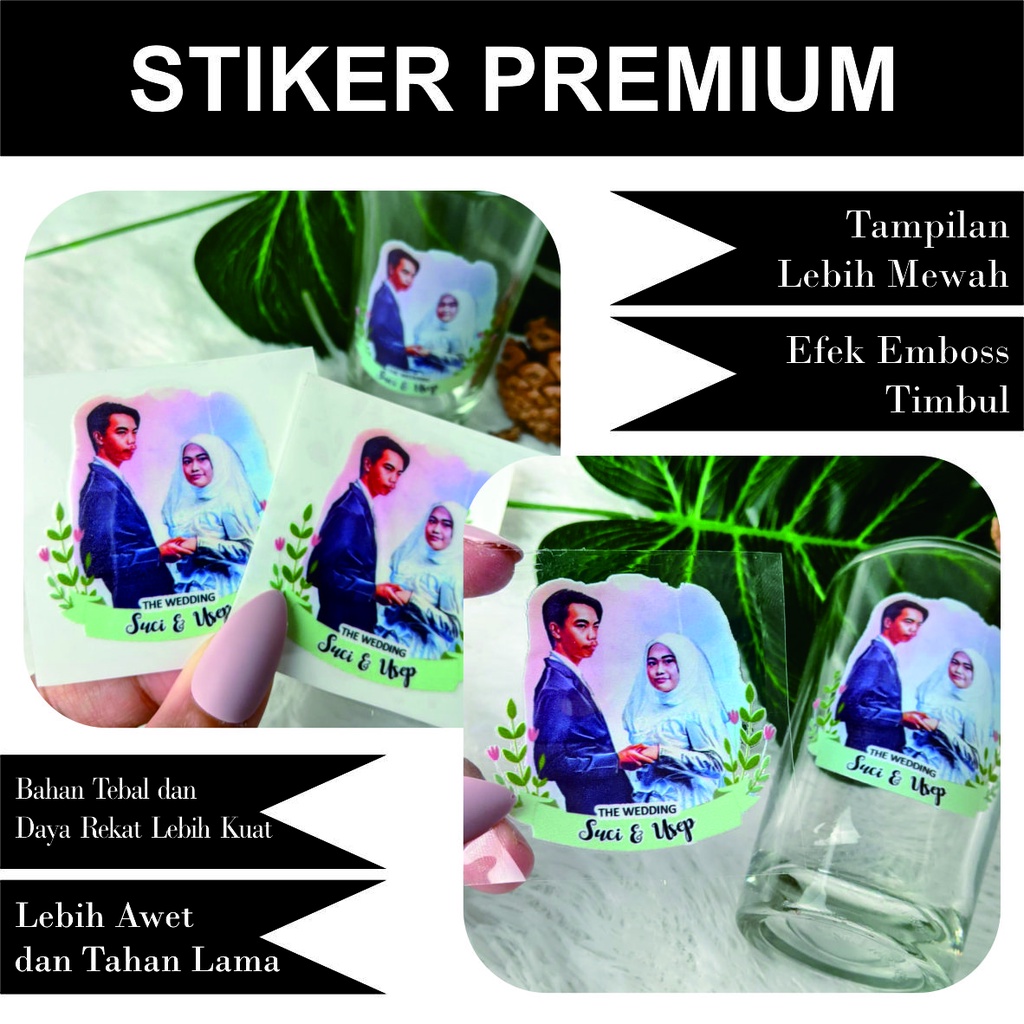 Jual Cetak Sticker Label Bulat Wedding Premium Stiker Pernikahan ...