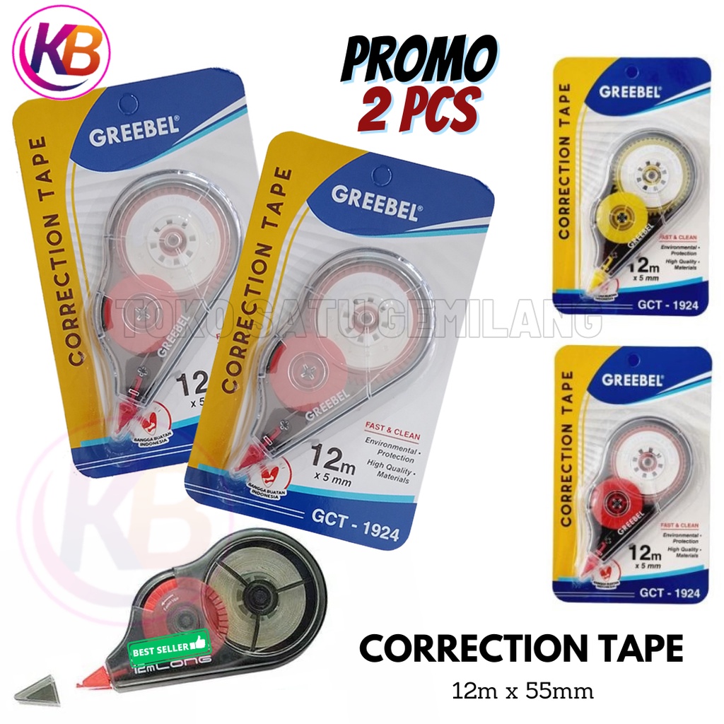Jual (Beli 1 Gratis 1) Tip-Ex Kertas / Tipex / Tip x Roll / Correction ...