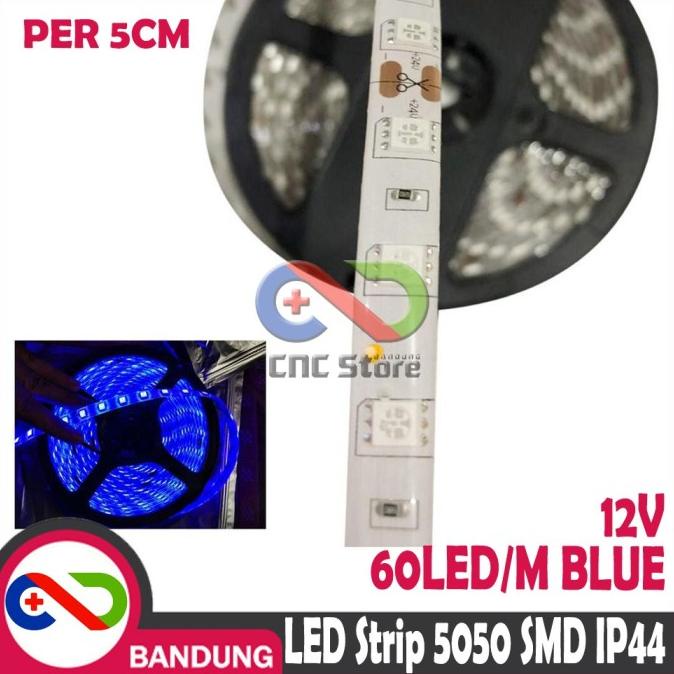 Jual LAMPU LED STRIP LIGHT BIRU 5050 SMD IP44 OUTDOOR 5 CM WATERPROOF ...