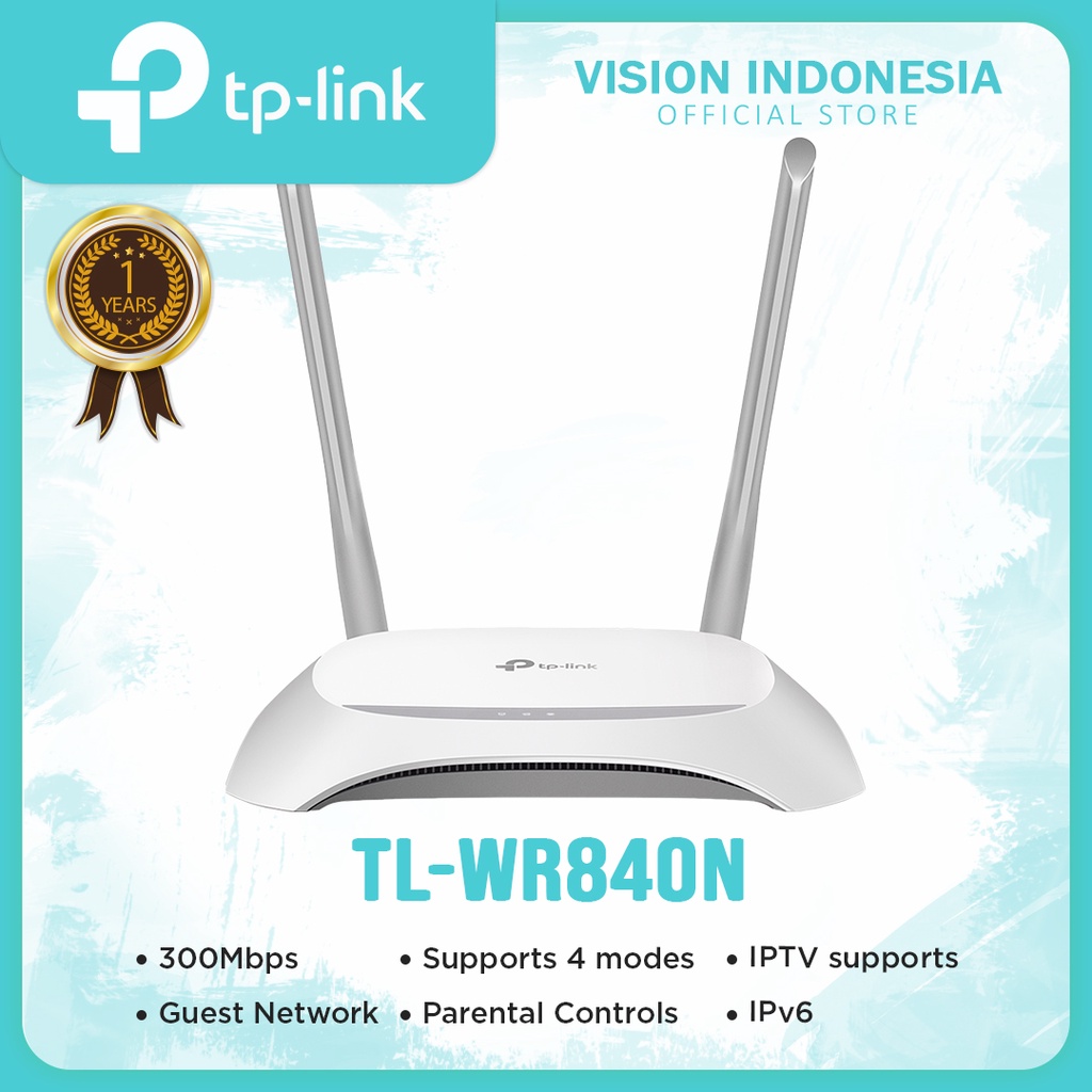 Jual Tp-Link TL-WR840N Wireless N Router 300 Mbps | Shopee Indonesia