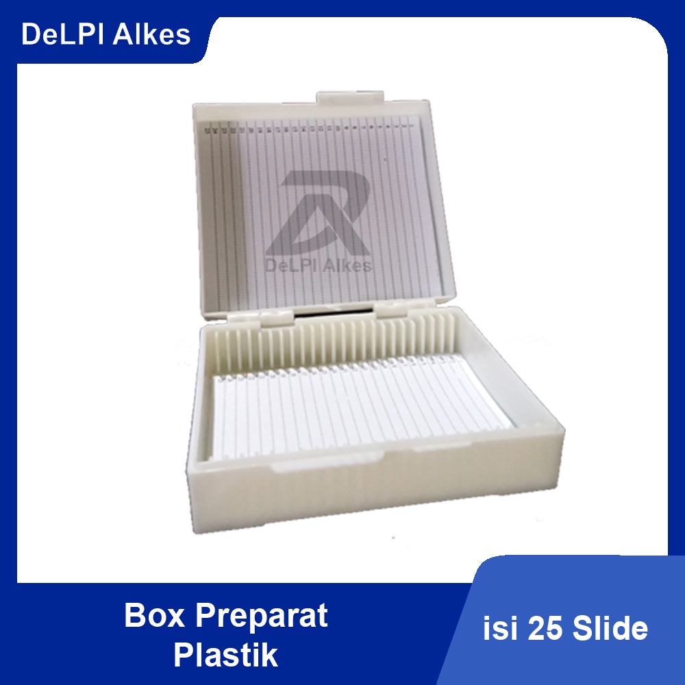 Jual Kotak Box Preparat Plastik Putih Tampung Isi 5 25 50 100 Slide | Shopee Indonesia