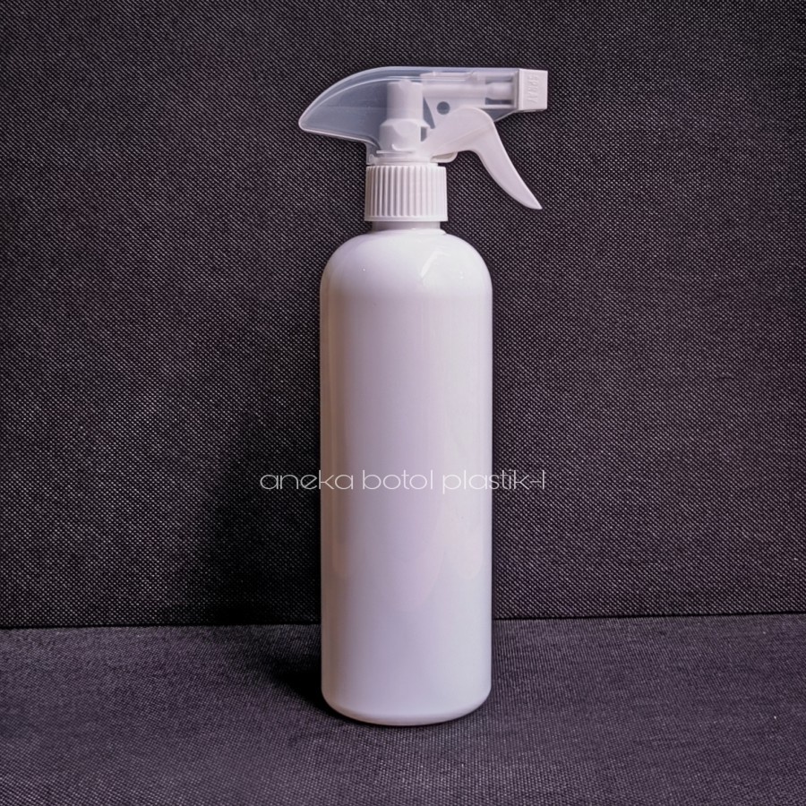 Jual Botol Spray 500ml Putih Model Tinggi Tutup Kispray Gradasi / Botol ...