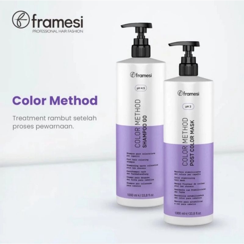 Jual FRAMESI COLOR METHOD SHAMPOO 1000ML / FRAMESI COLOR METHOD POST ...