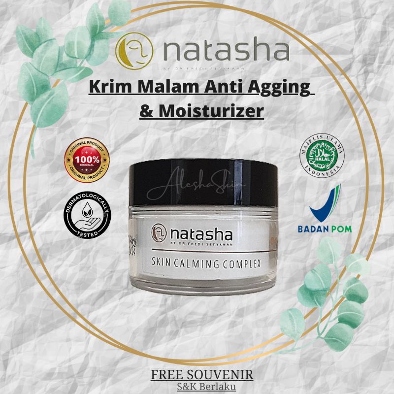 Jual Natasha Skin Calming Complex| Cream malam anti agging cream melembabkan cream rejuvination ...