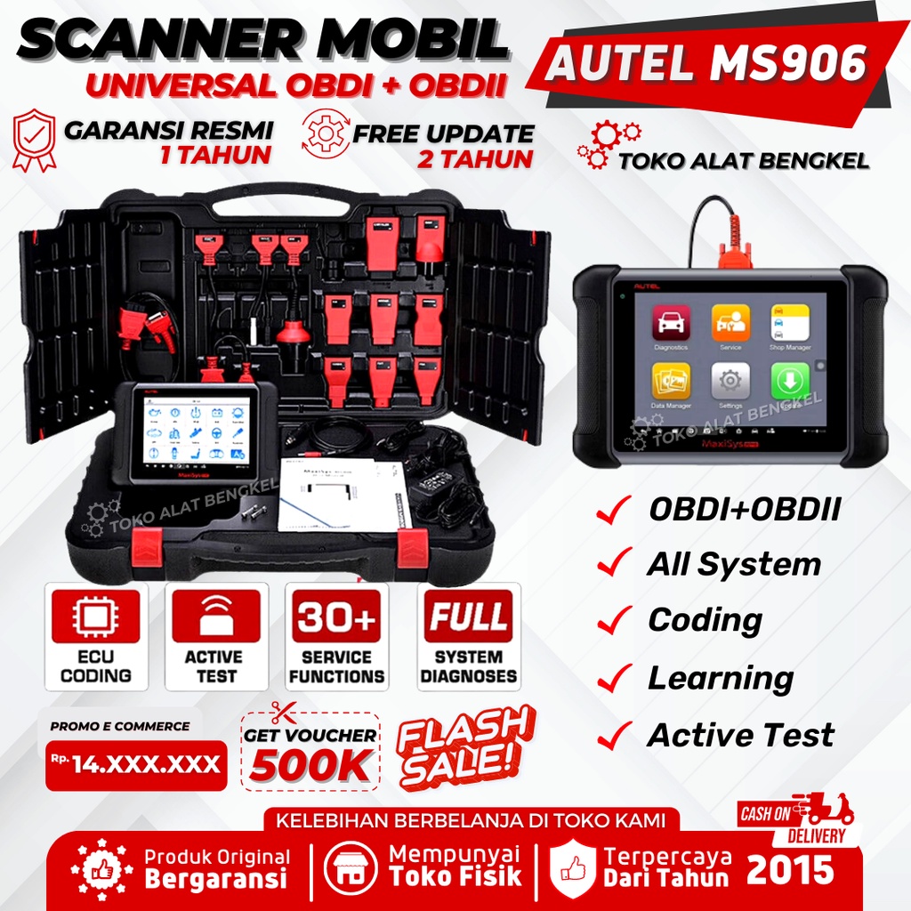 Jual Scanner Mobil Universal AUTEL MaxiSys MS906 | Shopee Indonesia