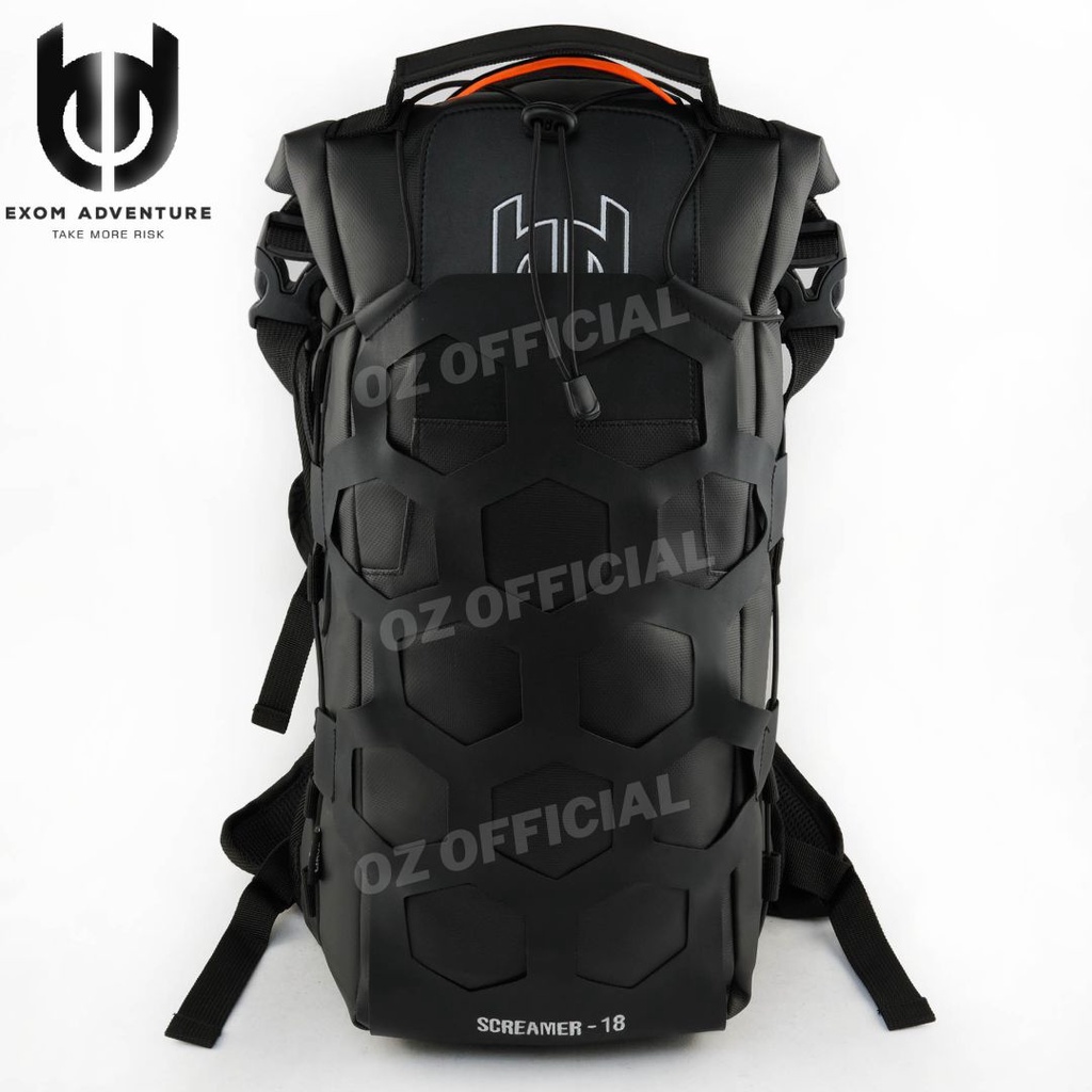 Jual EXOM - SCREAMER 18 WATERPROOF BACKPACK - MOTOCROSS BACKPACK ...
