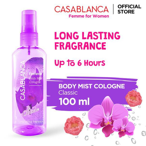 Jual Casablanca Body Mist Classic (Violet, 100ml) | Shopee Indonesia