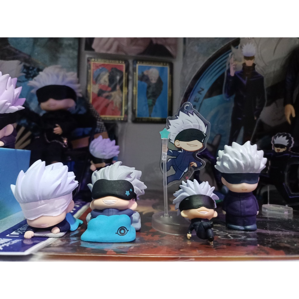Jual OFFICIAL MERCH MINI FIGURE GOJO SATORU JUJUTSU KAISEN | Shopee ...
