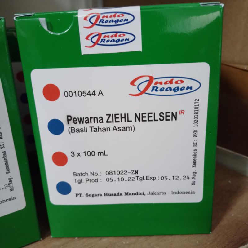 Jual Pewarna Ziehl Neelsen 3x100 ml Indoreagen | Shopee Indonesia