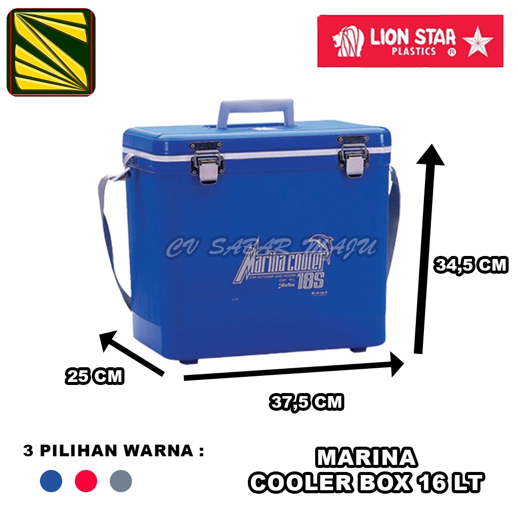 Jual Cooler Box / Box Es Batu Marina 10 L, 16 L, 22 L Lionstar | Shopee ...