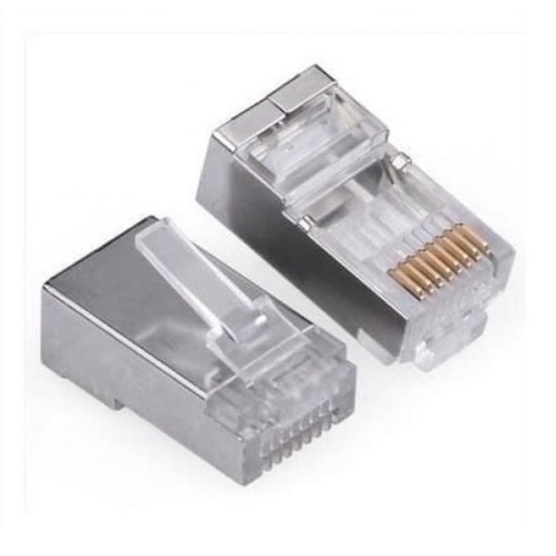 Jual KONEKTOR RJ45 CAT 6 BESI CONNECTOR LAN RJ 45 CAT6 METAL IRON | Shopee Indonesia