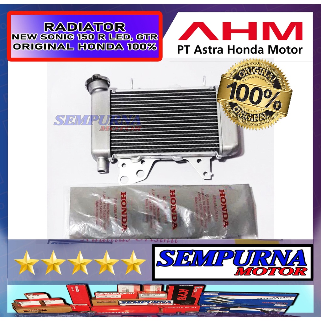 Jual Radiator New Sonic 150R Led Supra GTR 150 100% Original Honda Ori ...