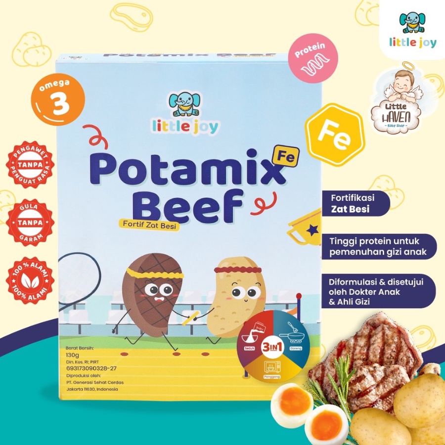 Jual LITTLE JOY POTAMIX BEEF FORTIF ZAT BESI | Shopee Indonesia