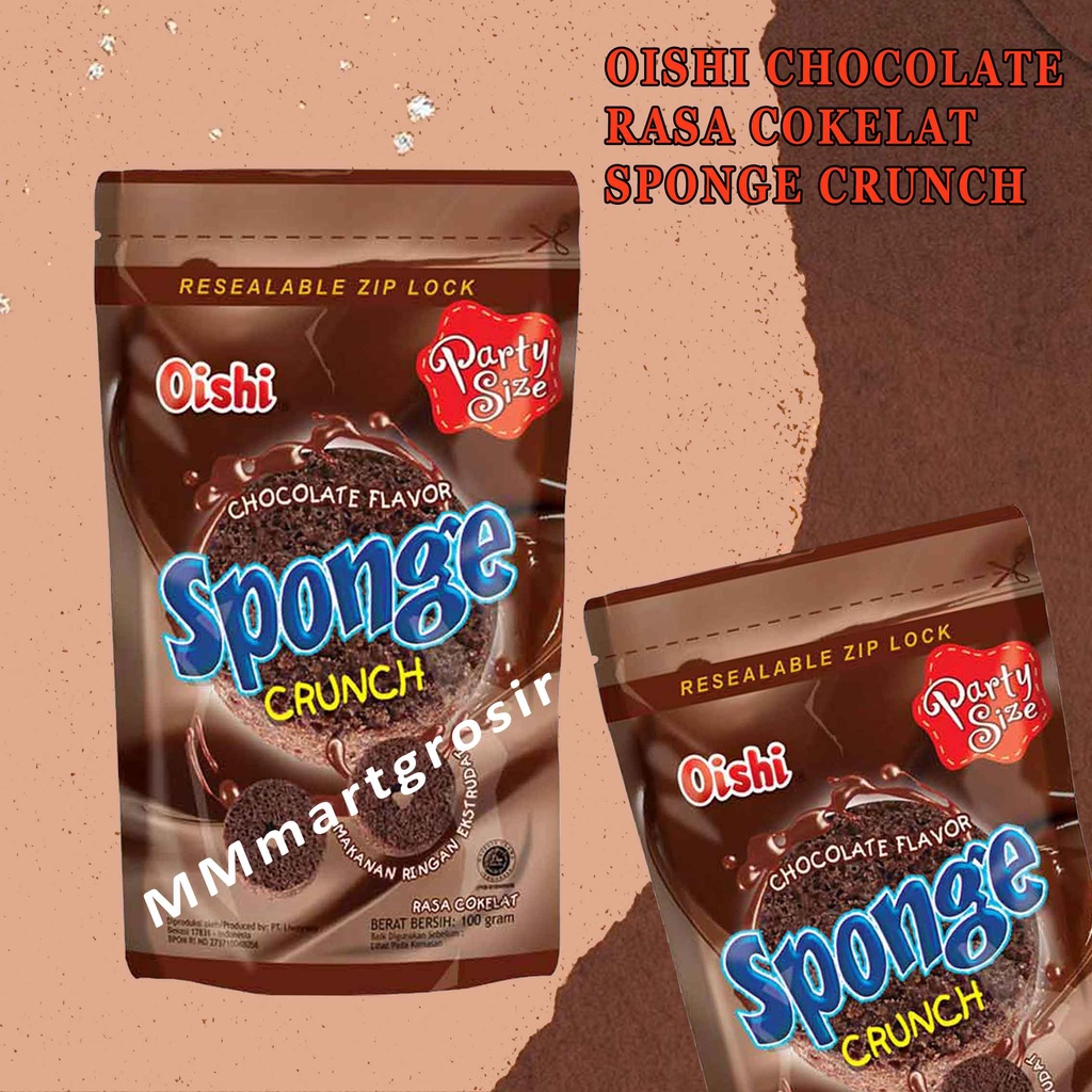 Jual Oishi / Sponge Crunch / Chocolate Flavor / 100g | Shopee Indonesia