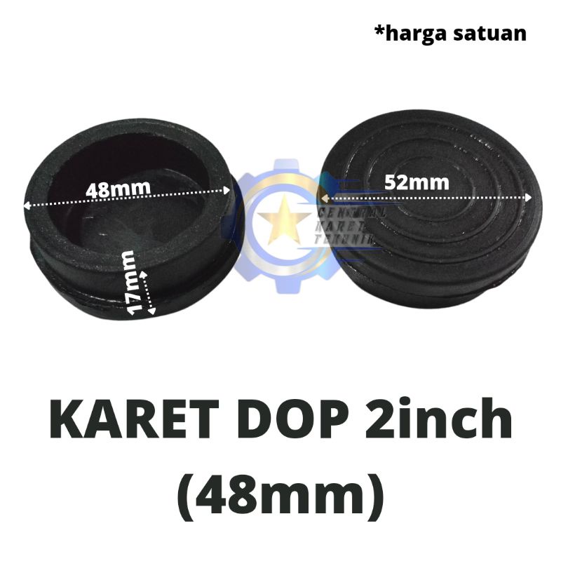 Jual Karet Dop 2 inchi 48mm/karet Tapak Kaki/Karet Alas Kaki Meja/Kursi/KAret tutup pipa ...