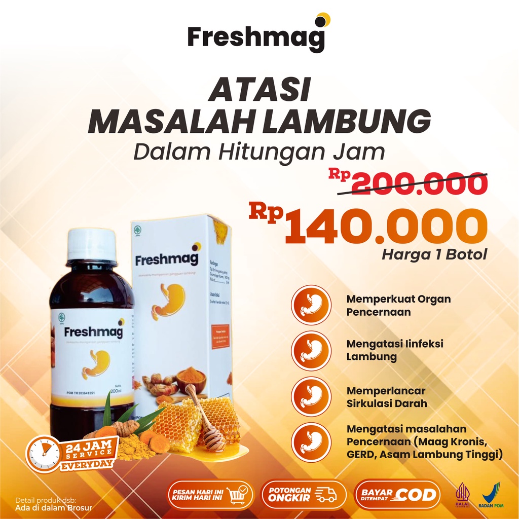 Jual Freshmag Original - 2x Mengatasi Permasalahan Lambung Dengan Madu ...