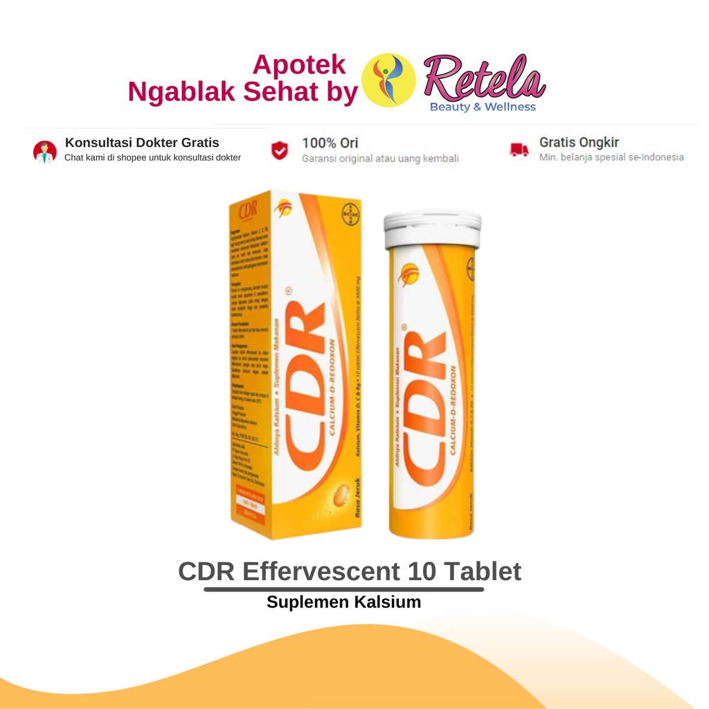 Jual CDR Effervescent 10 Tablet | Shopee Indonesia