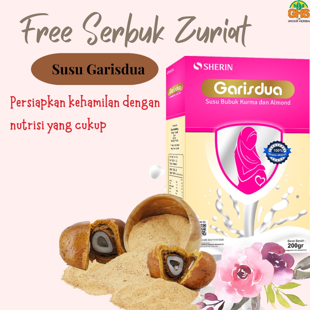 Jual FREE SERBUK ZURIAT 100 Gram Susu Garisdua promil almond kurma 200 ...